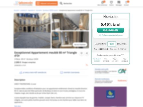 Plugin rendement locatif | Horiz.io